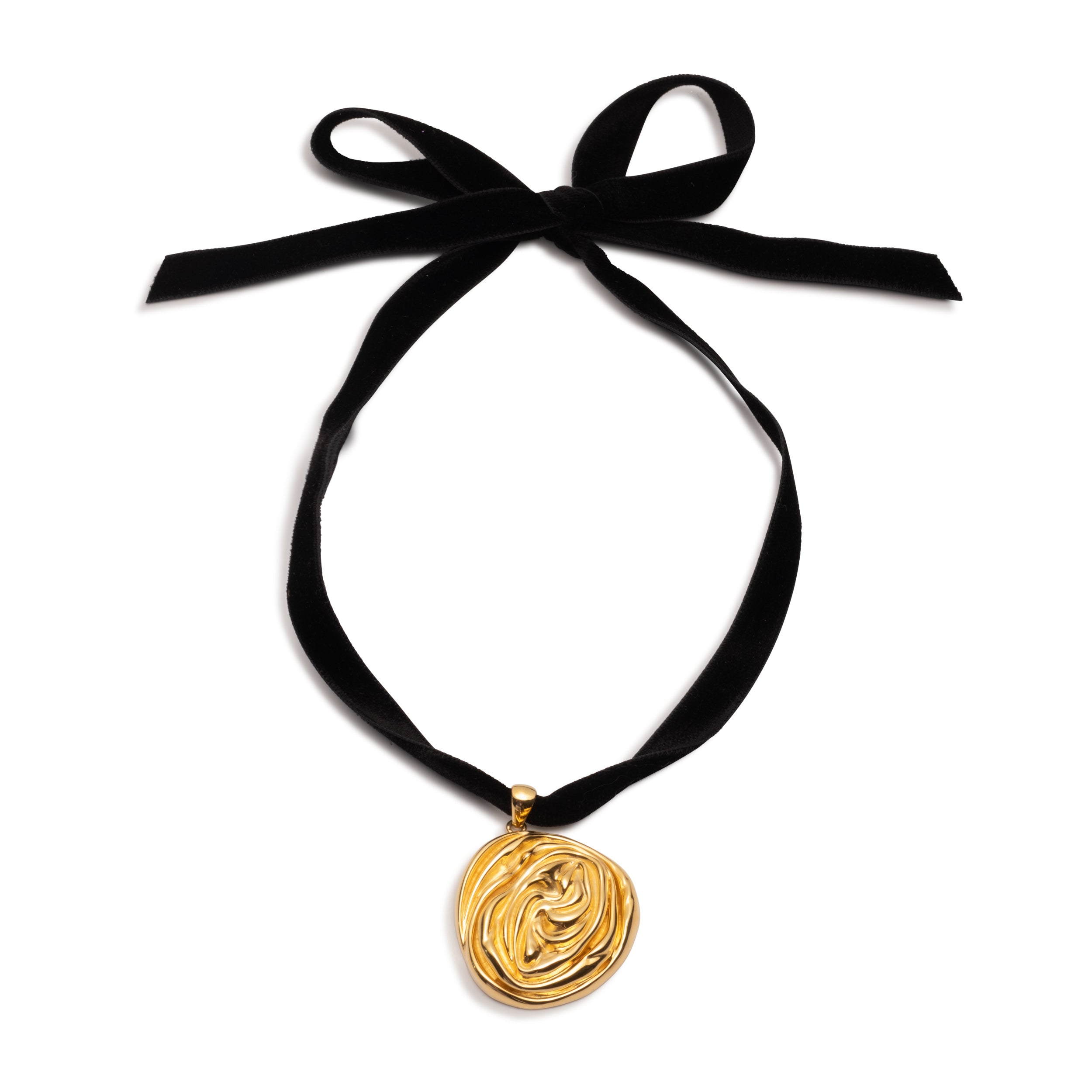 Rosette Pendant Necklace | Gold – Sterling King