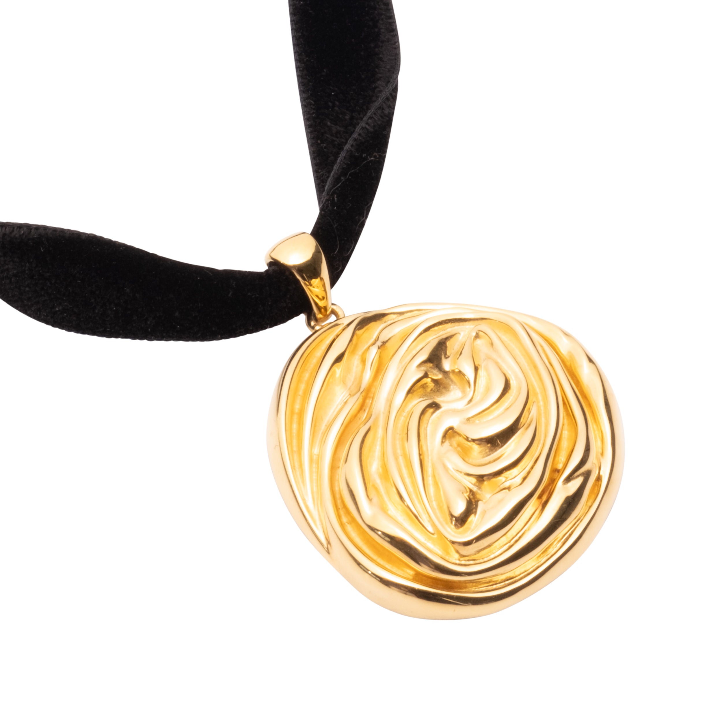 Rosette Pendant Necklace | Gold – Sterling King