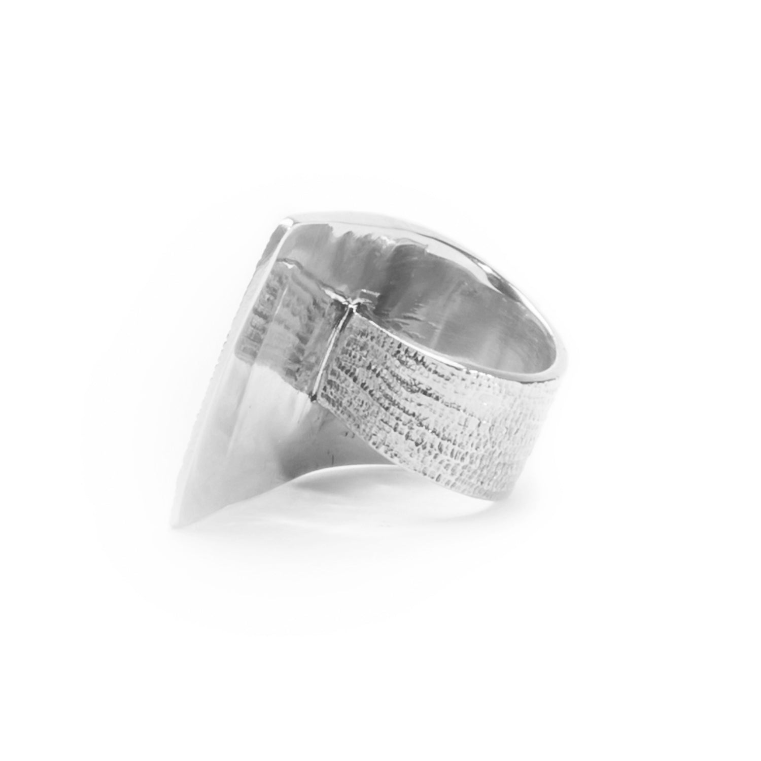 Strata Overlap Ring | Silver – Sterling King